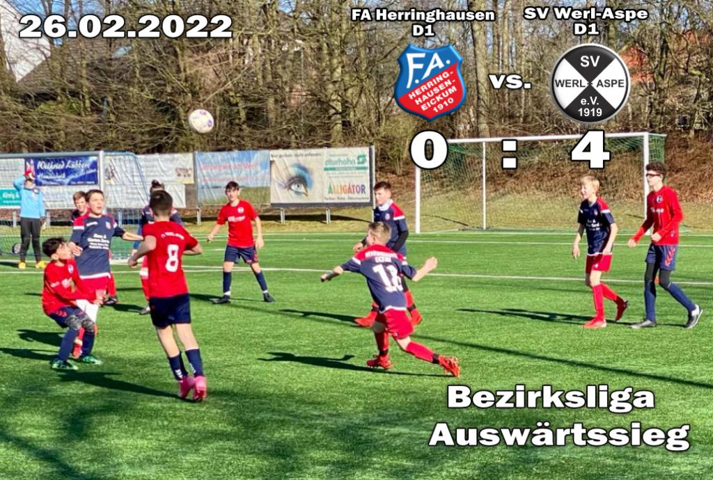 Traumstart zum Rückrundenauftakt für die D1 – SV Werl-Aspe